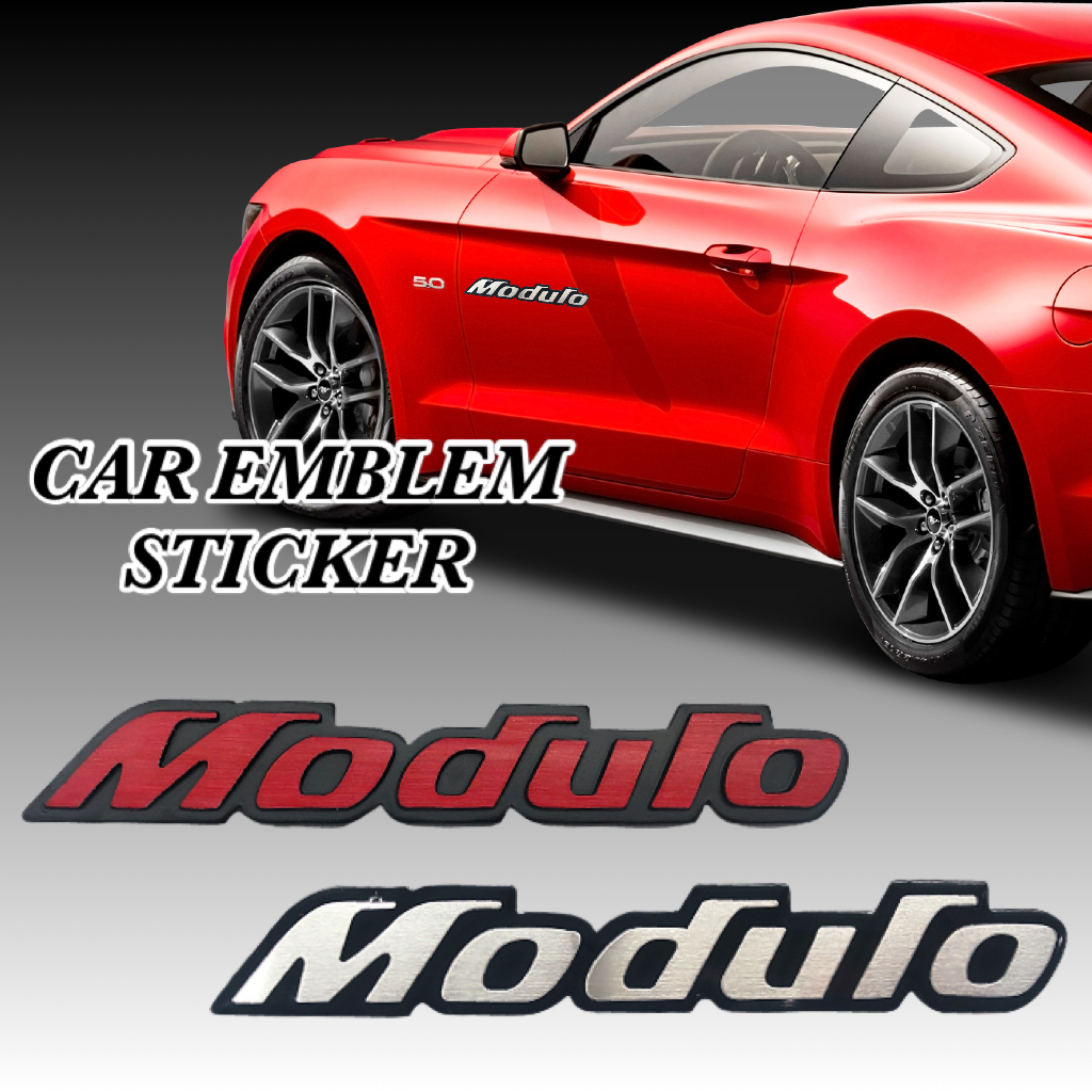 CP 1pc Modulo Car Rear Trunk Emblem Badge Sticker Decal (GOOD QUALITY ...