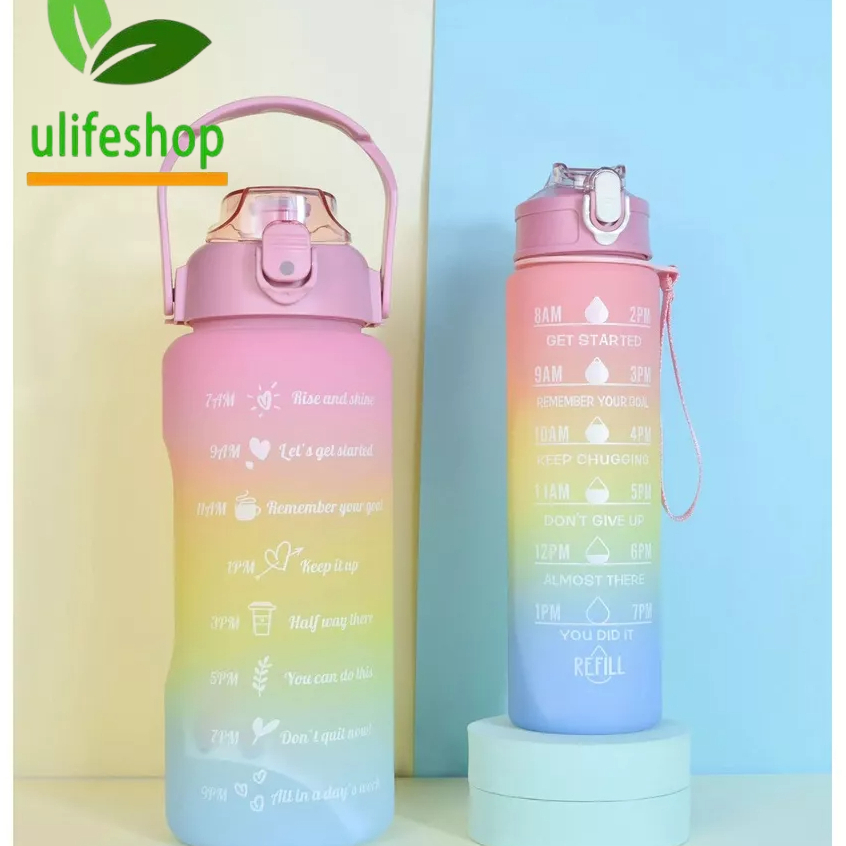 Ulife (Buy One take 1) Motivational Water Bottle/ Tumbler with Time ...