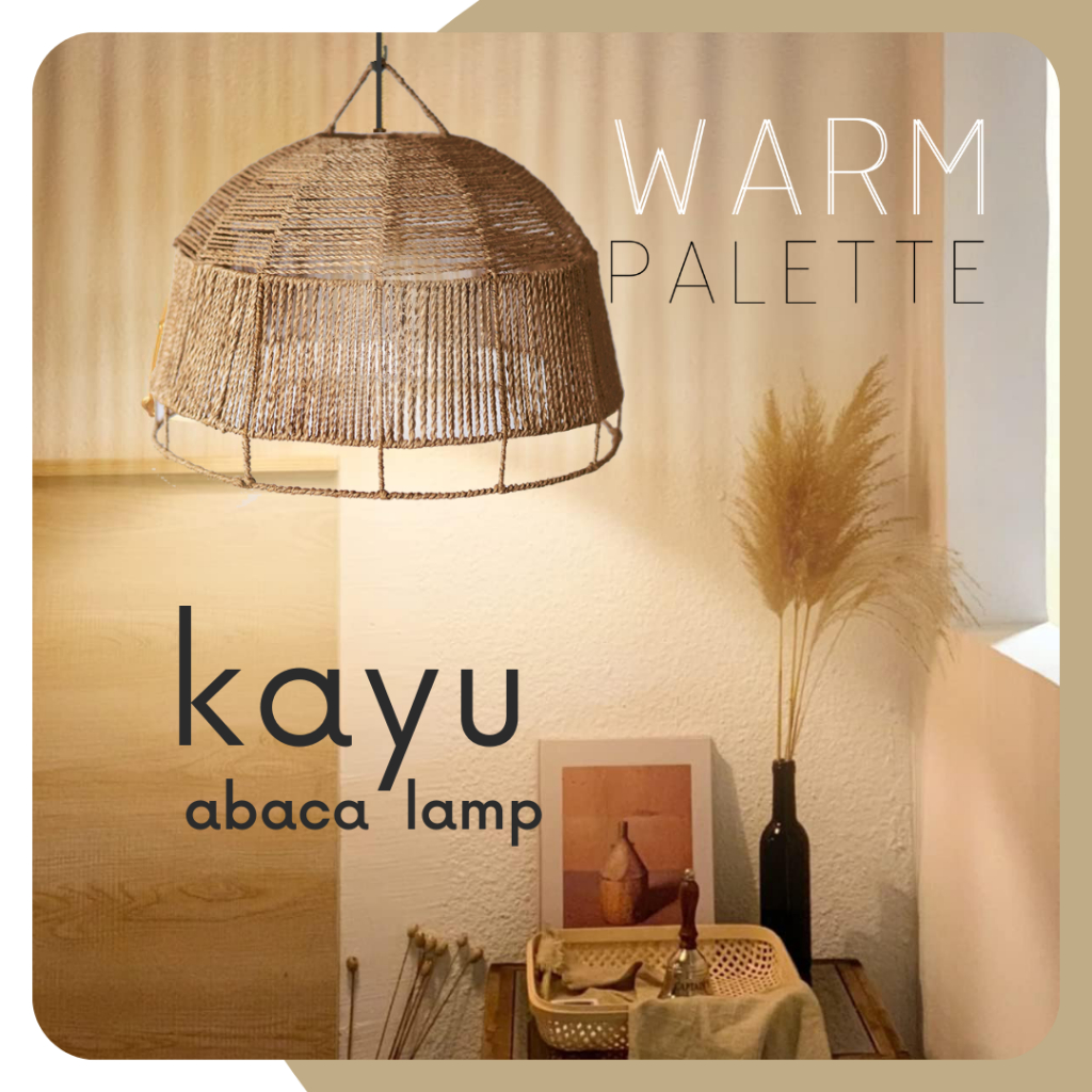 Kayu Pendant Pendant Lamp for Home Cafe Hotel / Abaca Pendant Lamp ...