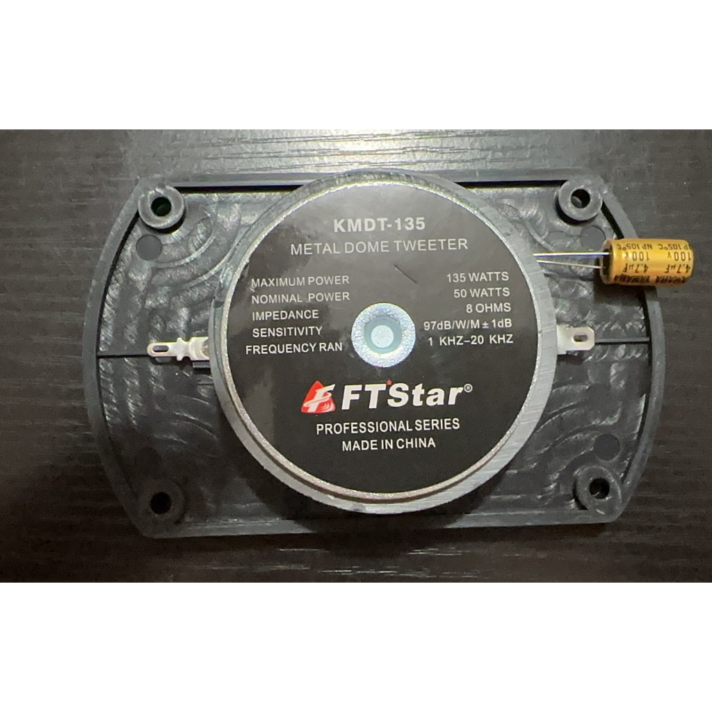 FT STAR Rectangle Metal Dome Tweeter (KMDT-135) With Free Capacitor For ...