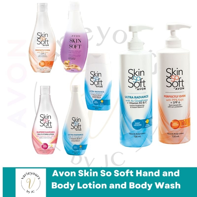 Avon Skin So Soft(SSS) Hand & Body Lotion & body wash (Whitening ...