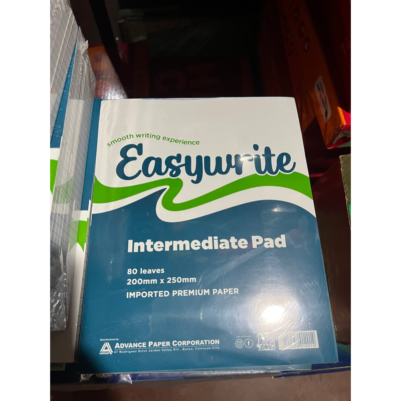 Easywrite intermediate pad paper 80 leaves per ream | Shopee Philippines