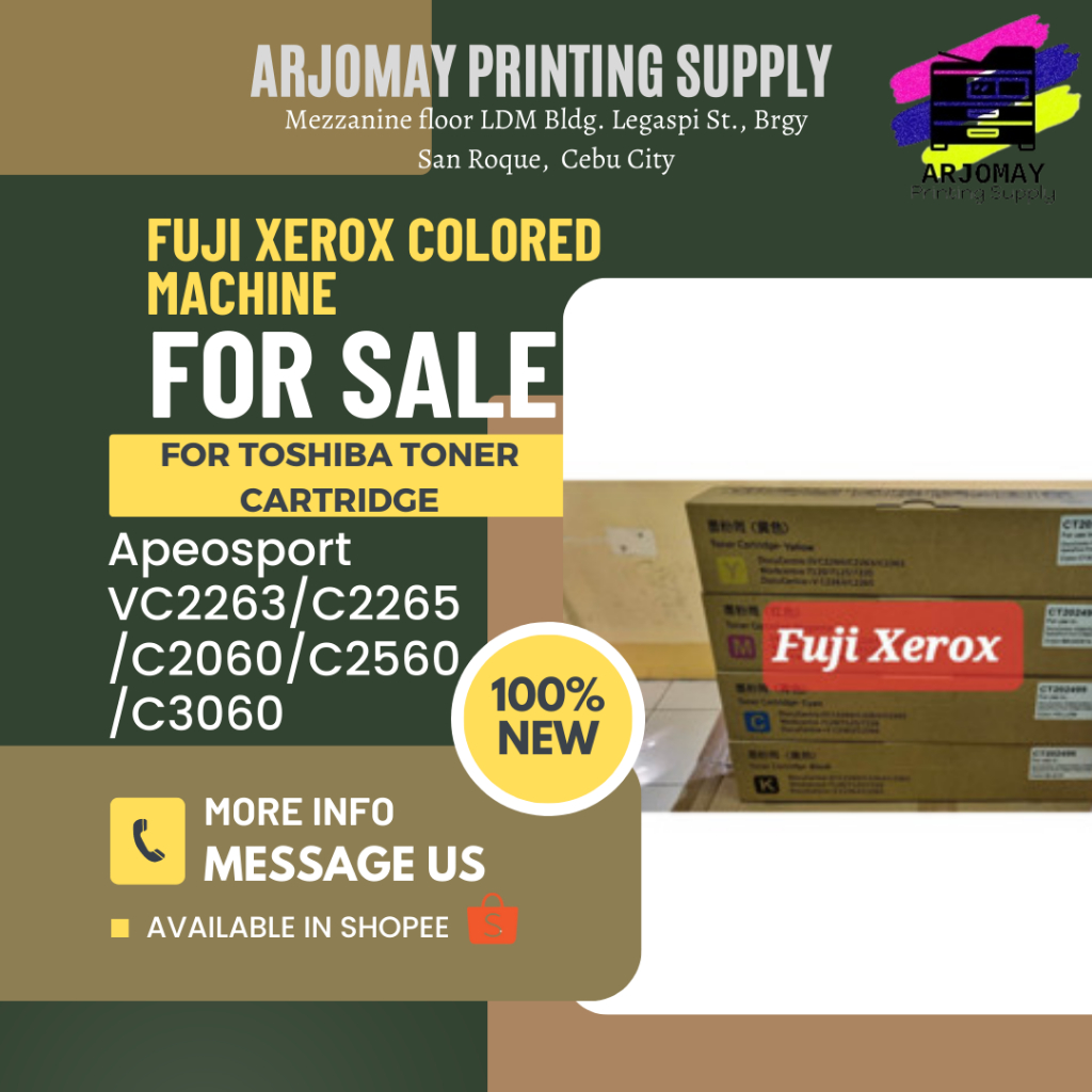 TONER CARTRIDGES FuJi Xerox Colored Machine -Apeosport VC2263/C2265/C2060/C2560/C3060 | Shopee ...