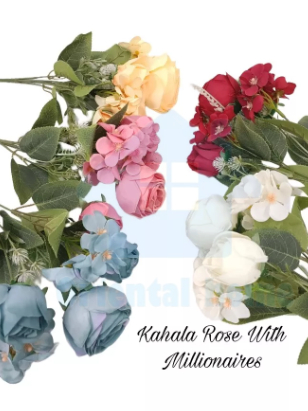 Artificial Kahala Rose With Millioners 5Heads Good or Wedding, Home ...