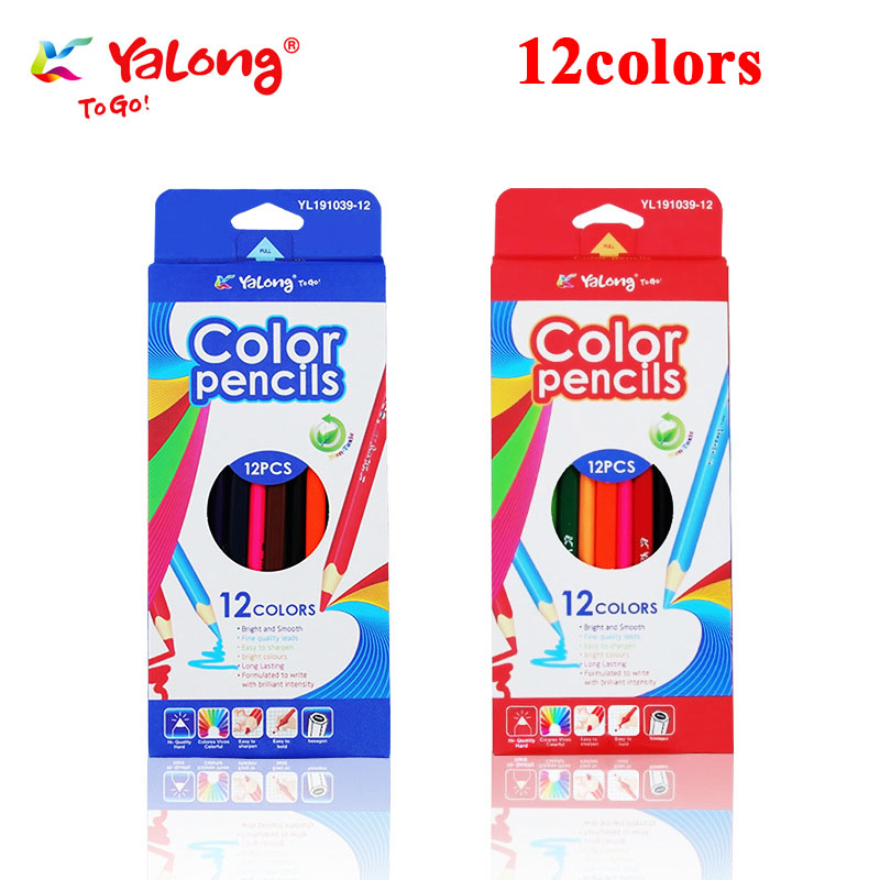 Yalong Triangular Color Pencil Bright and Smooth colors | Shopee ...