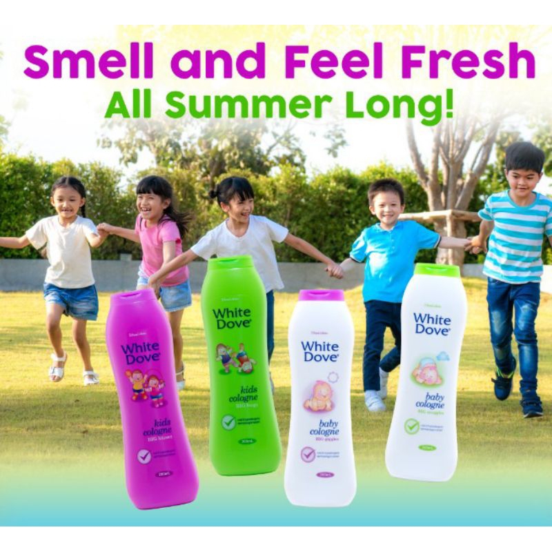 WHITE DOVE Baby Cologne 200ml and Kids Cologne 200ml Personal ...
