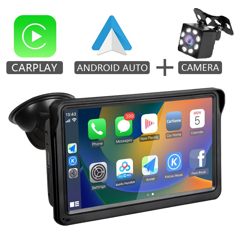 Carplay Android Auto Car Lorry Truck Radio Stereo 12V 24V Player 7inch ...