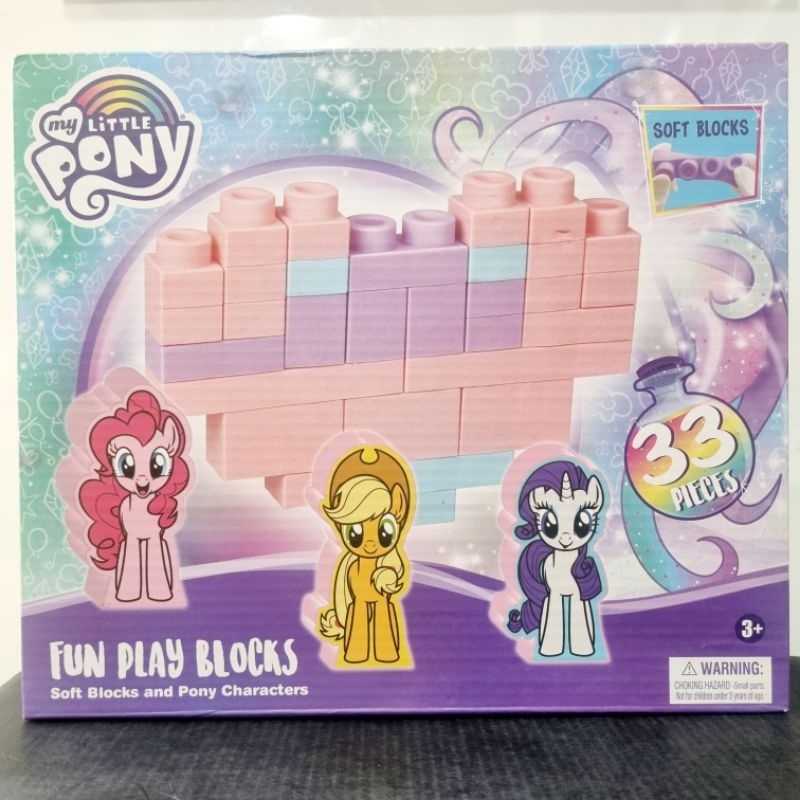 My Little Pony Fun Play Blocks Soft Blocks and Pony Characters 33 ...
