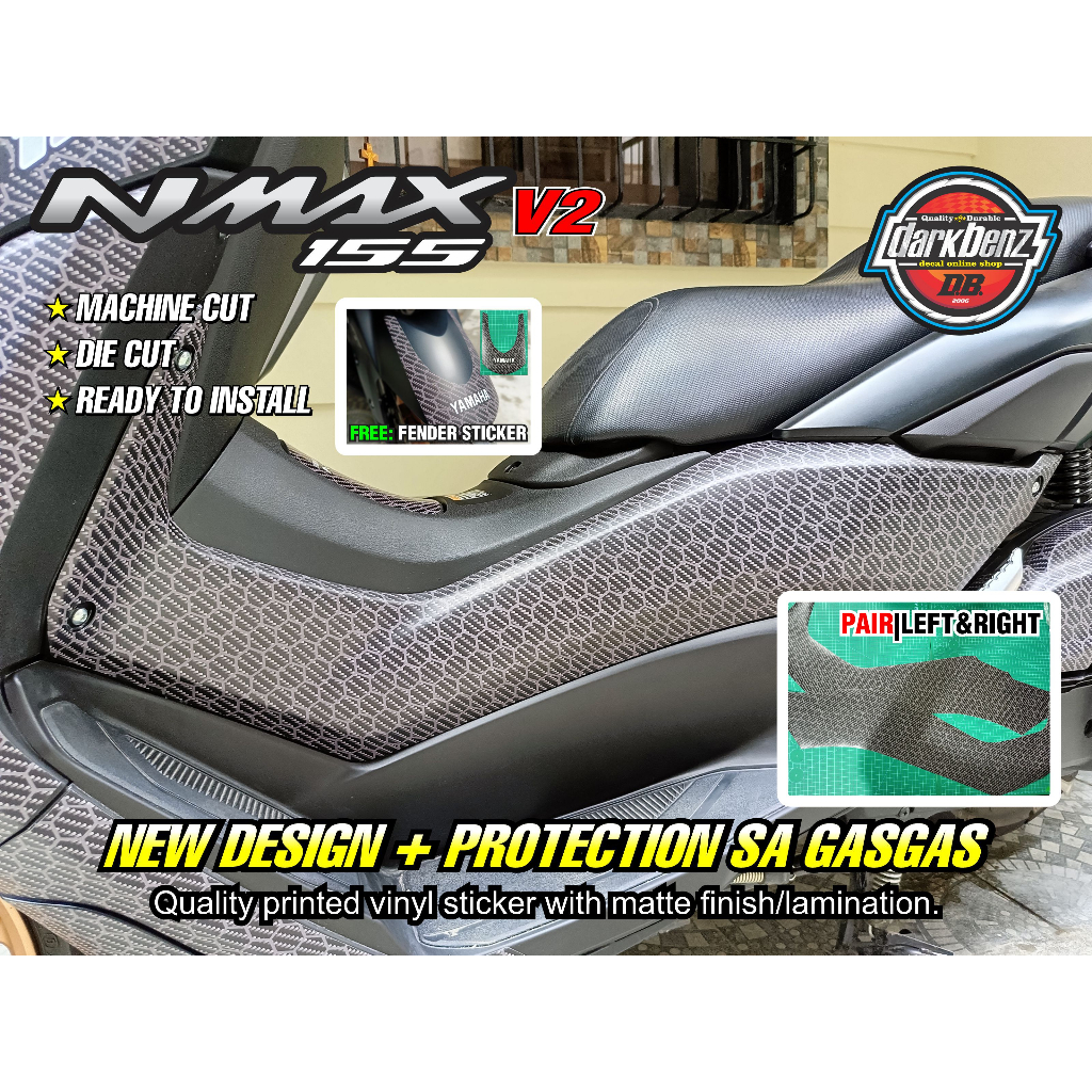 Yamaha Nmax Version 2 - New Design Espada Printed Vinyl Sticker ...