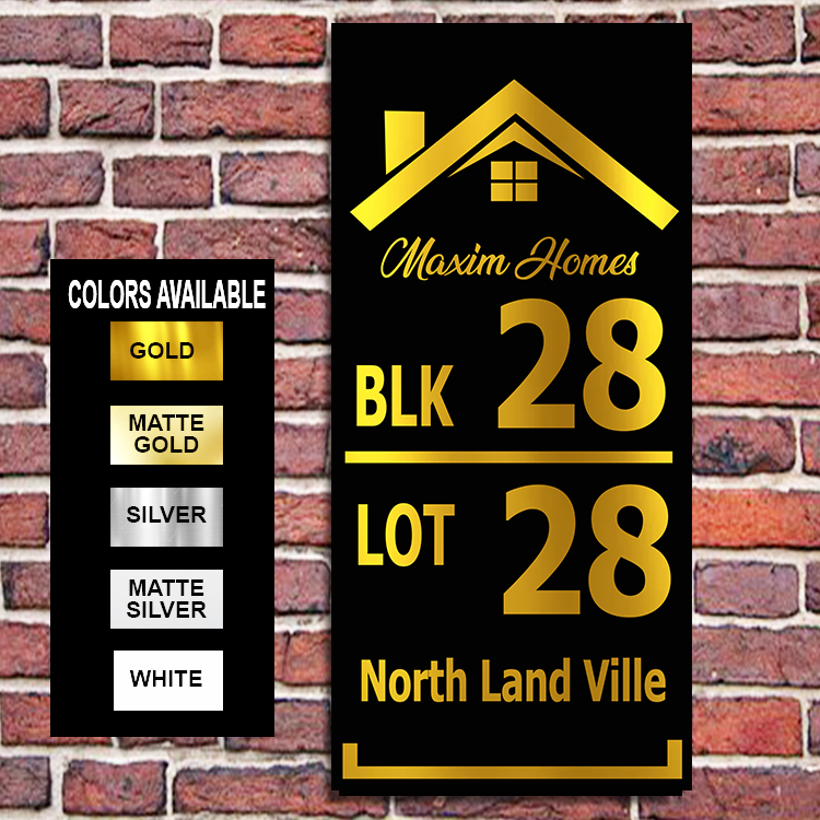 ADDRESS PLATE WATERPROOF ACRYLIC, CAN BE CUSTOMIZE SCREW AND TOX ...