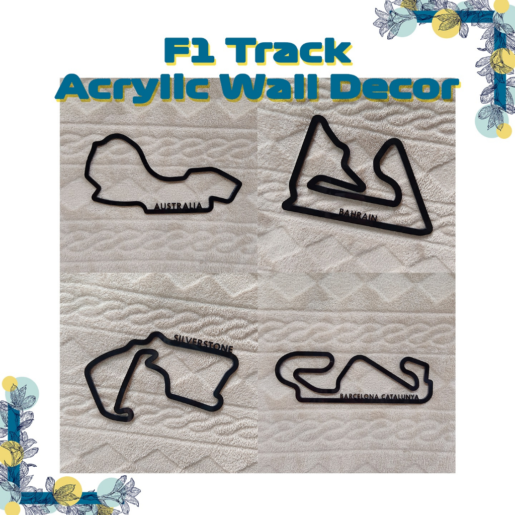 F1 Formula 1 Race Track Acrylic Wall Décor 3mm | Shopee Philippines