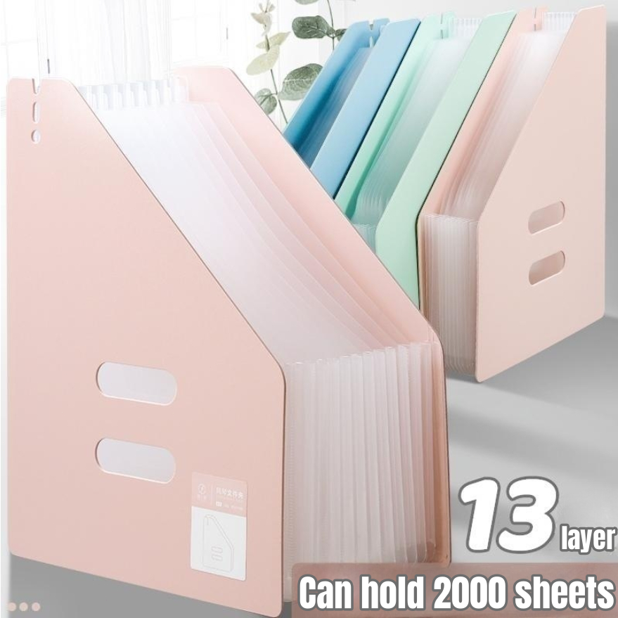 A4 Size Expanding Envelope Organizer 13 Pockets Accordian Bag Paper ...