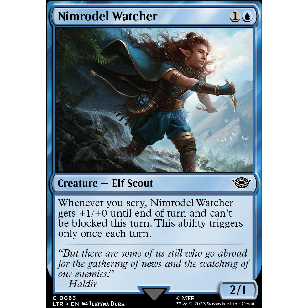 Nimrodel Watcher Common The Lord of the Rings LOTR Magic the Gathering ...