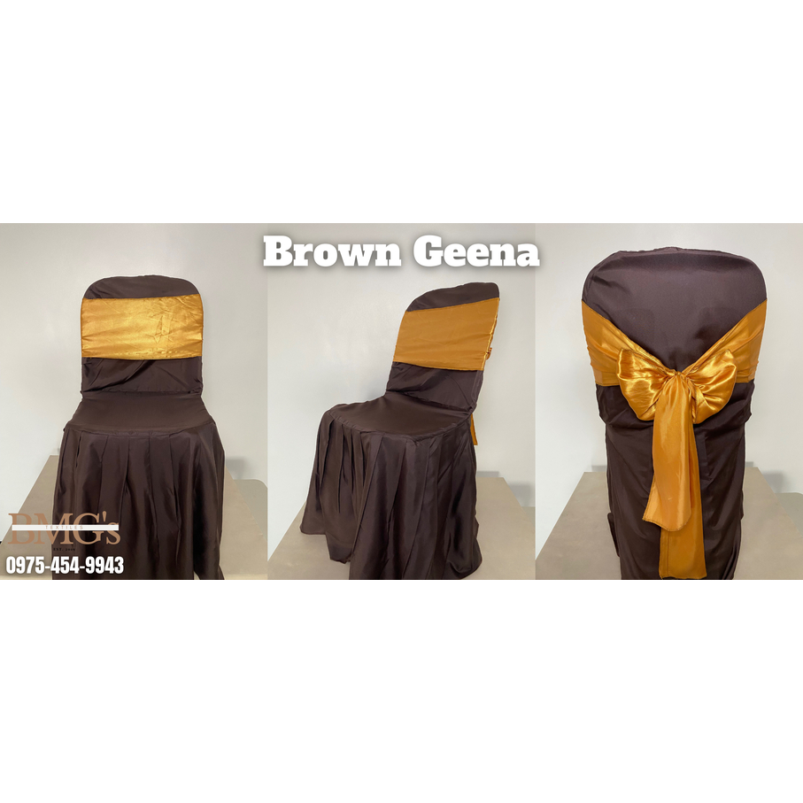 Chair Cover Monoblock Cover Catering Geena Gina Fabric | Shopee Philippines