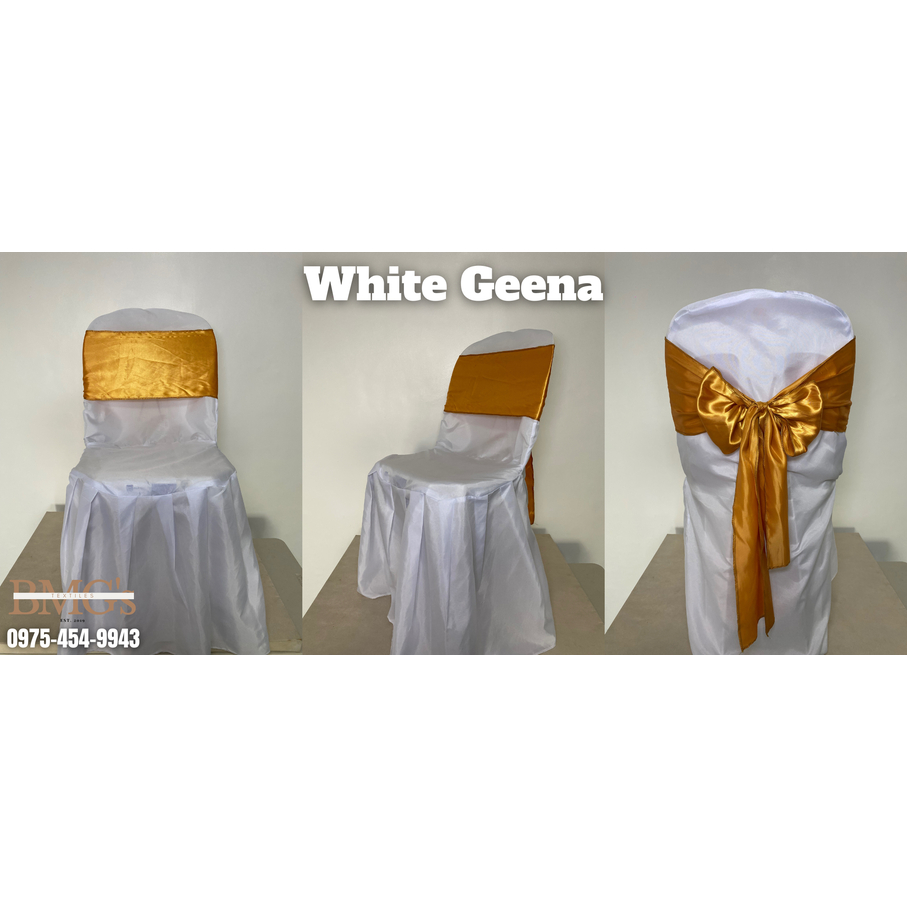 Chair Cover Monoblock Cover Catering Geena Gina Fabric | Shopee Philippines