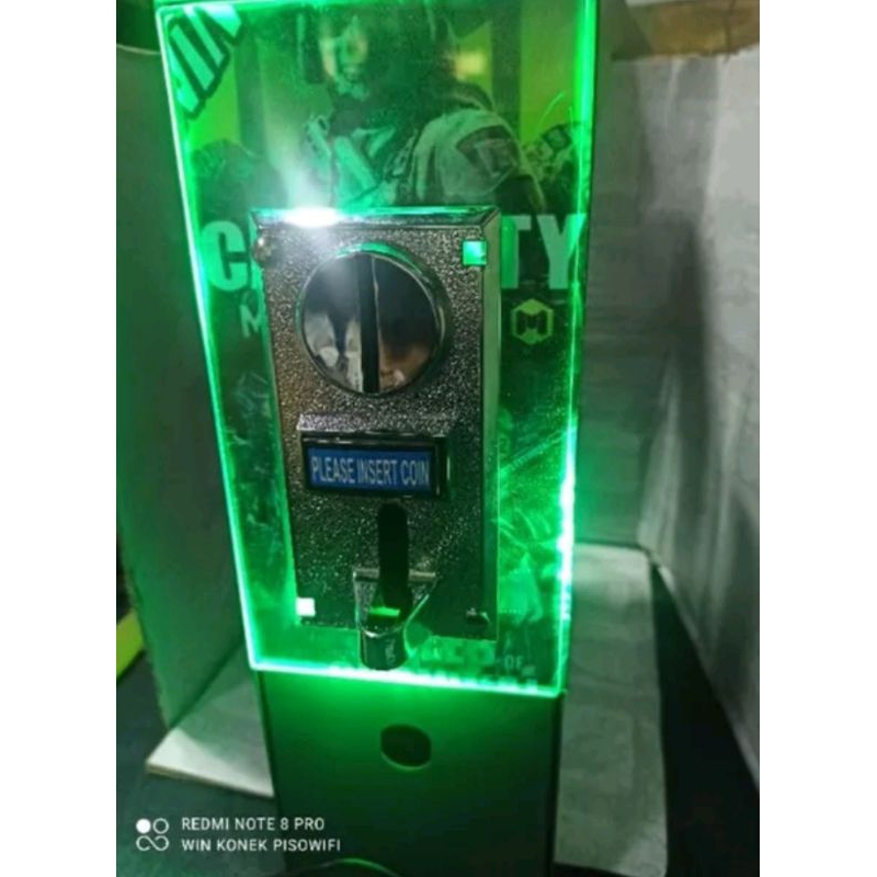 SINGLE COINSLOT METALBOX ACRYLIC COVER WITH LED. STICKER NOT INCLUDED ...