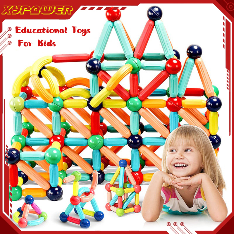 216PCS Magnetic Sticks Building Blocks Educational Toys For Kids ...