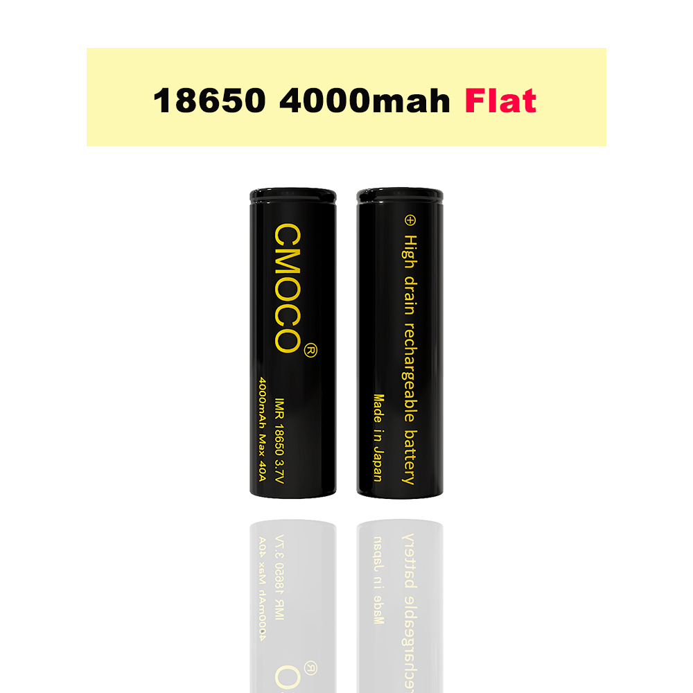 2PCS Legit CMOCO 18650 Battery 4000mah 40A 3.7v Lithium Rechargeable ...