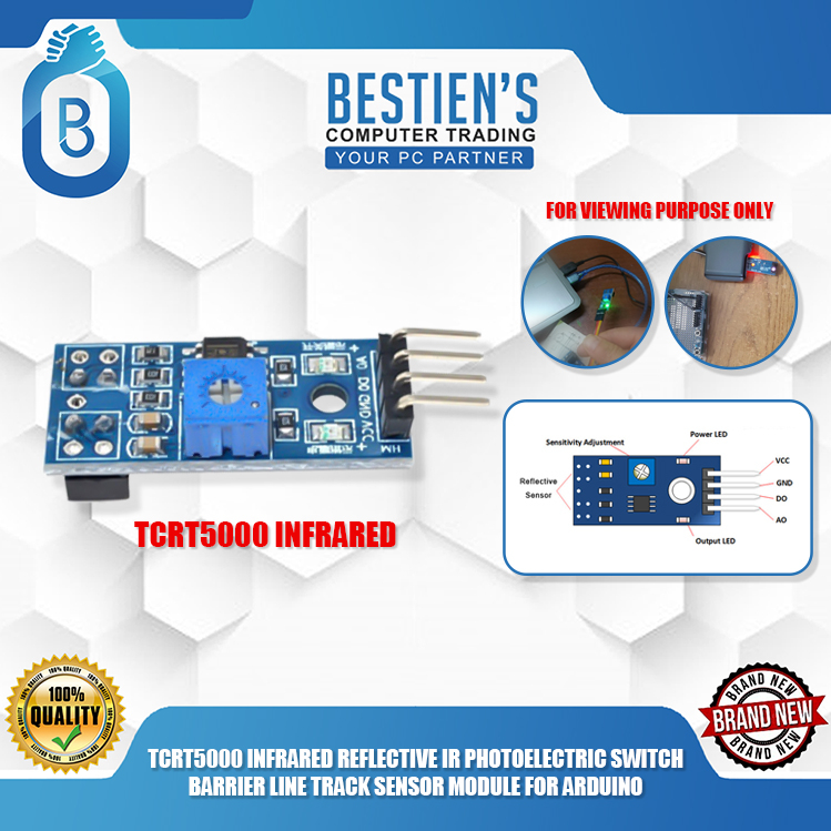 TCRT5000 INFRARED REFLECTIVE IR PHOTOELECTRIC SWITCH BARRIER LINE TRACK ...