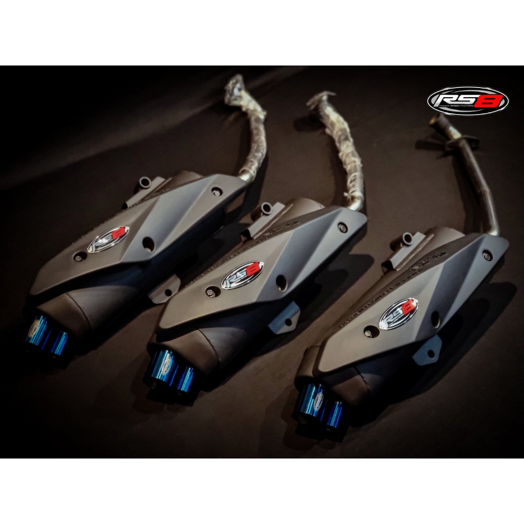 RS8 ALPHA DC8 OPEN CONICAL PIPE NMAX/AEROX | Shopee Philippines