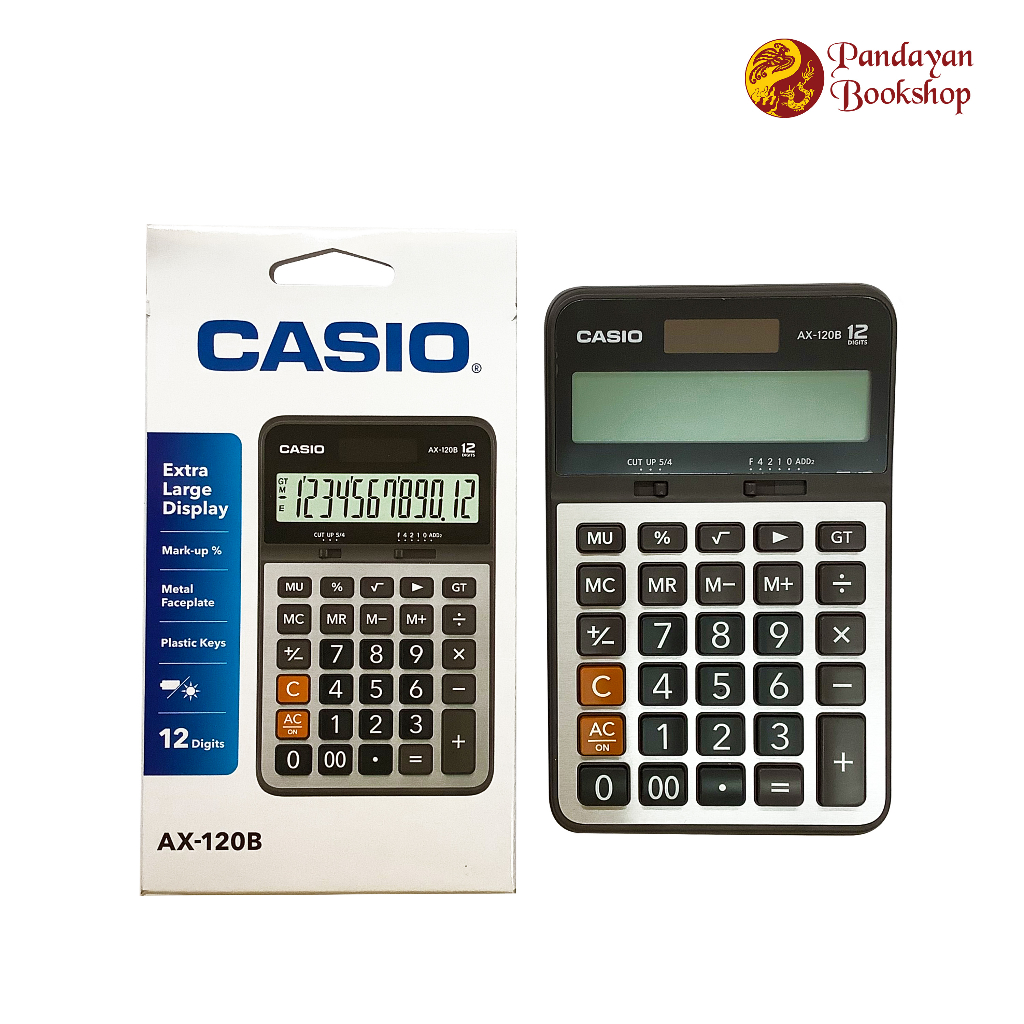 Casio AX-120B Desktop Calculator 12 Digits | Shopee Philippines