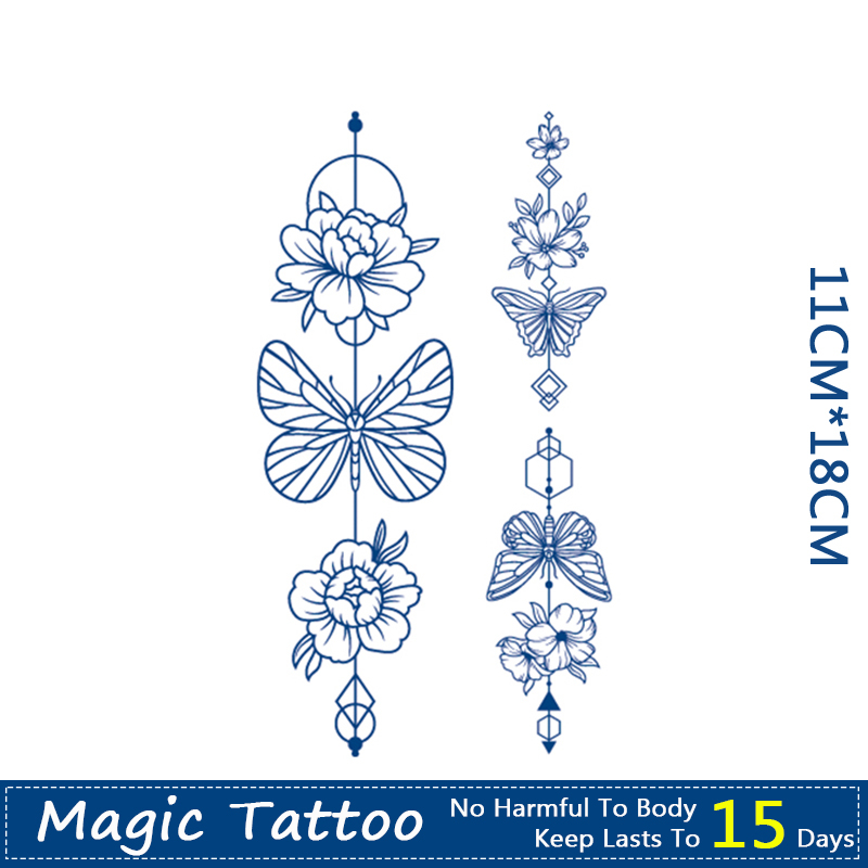 【WOOW】Fake Tattoos Lasts To 15 Days Tattoo Sticker Waterproof Long ...