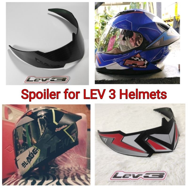 Lev 3 Helmet Spoiler ( Universal) | Shopee Philippines