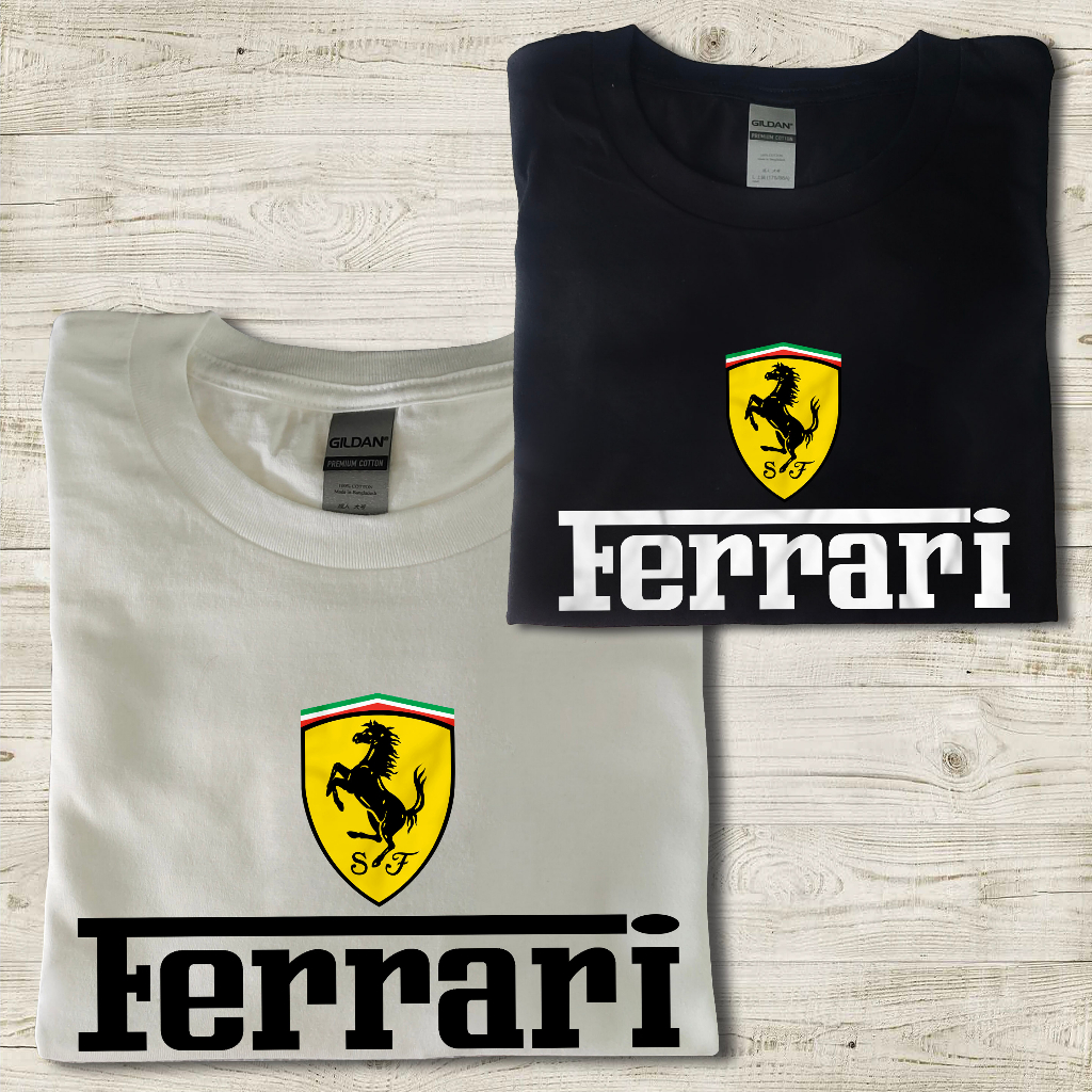 Ferrari Logo Shirt | High Quality Cotton | Shopee Philippines