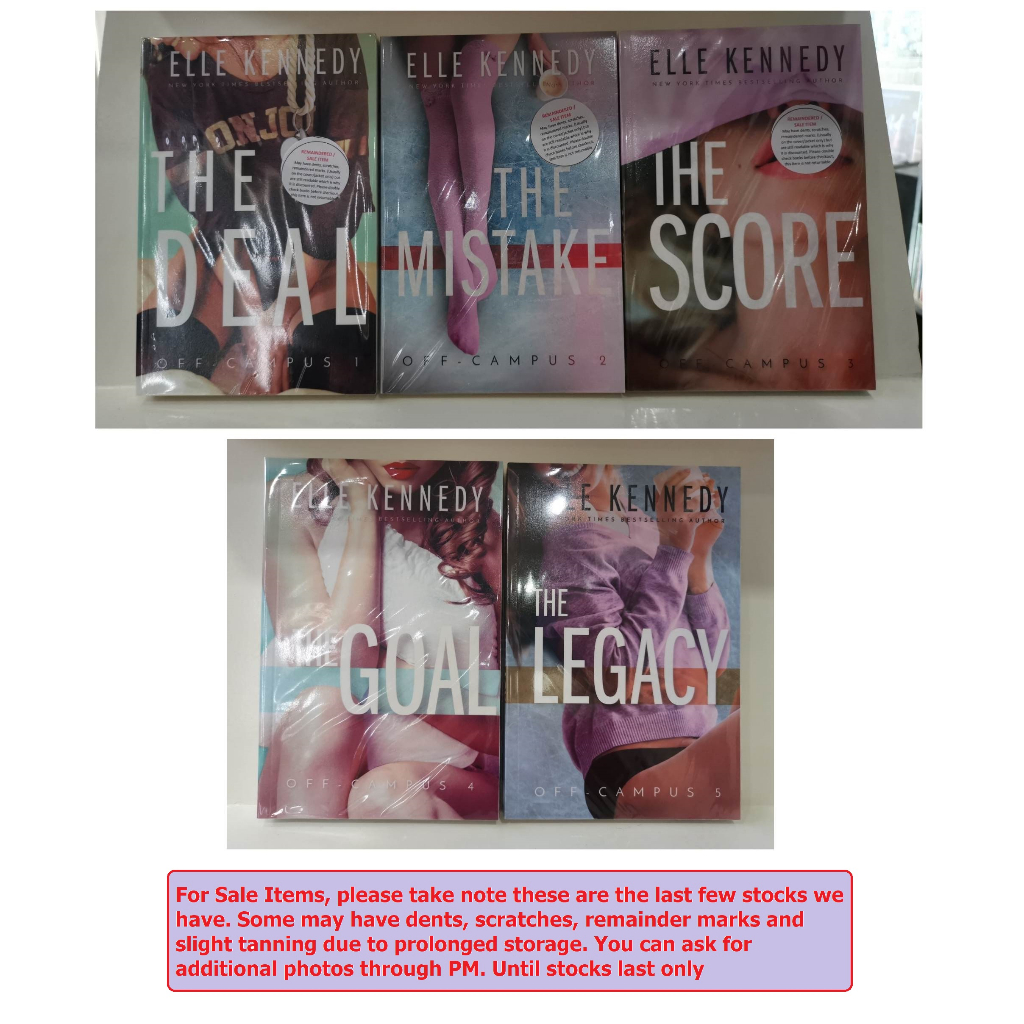 Off Campus series The Deal Mistake Score Goal Legacy by Elle Kennedy ...