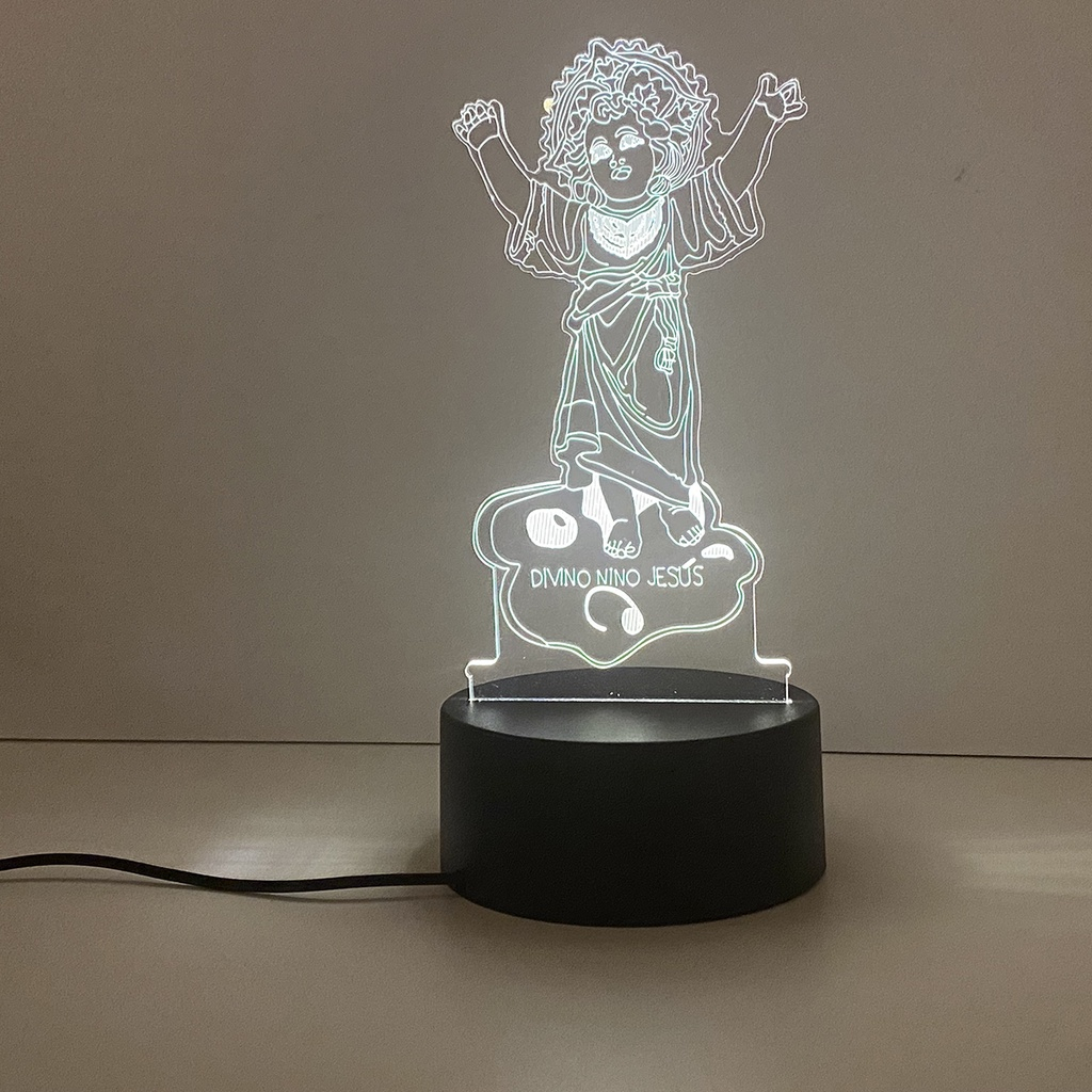 New Religious Design LED 3D Creative Visualization Lamp Three Color ...
