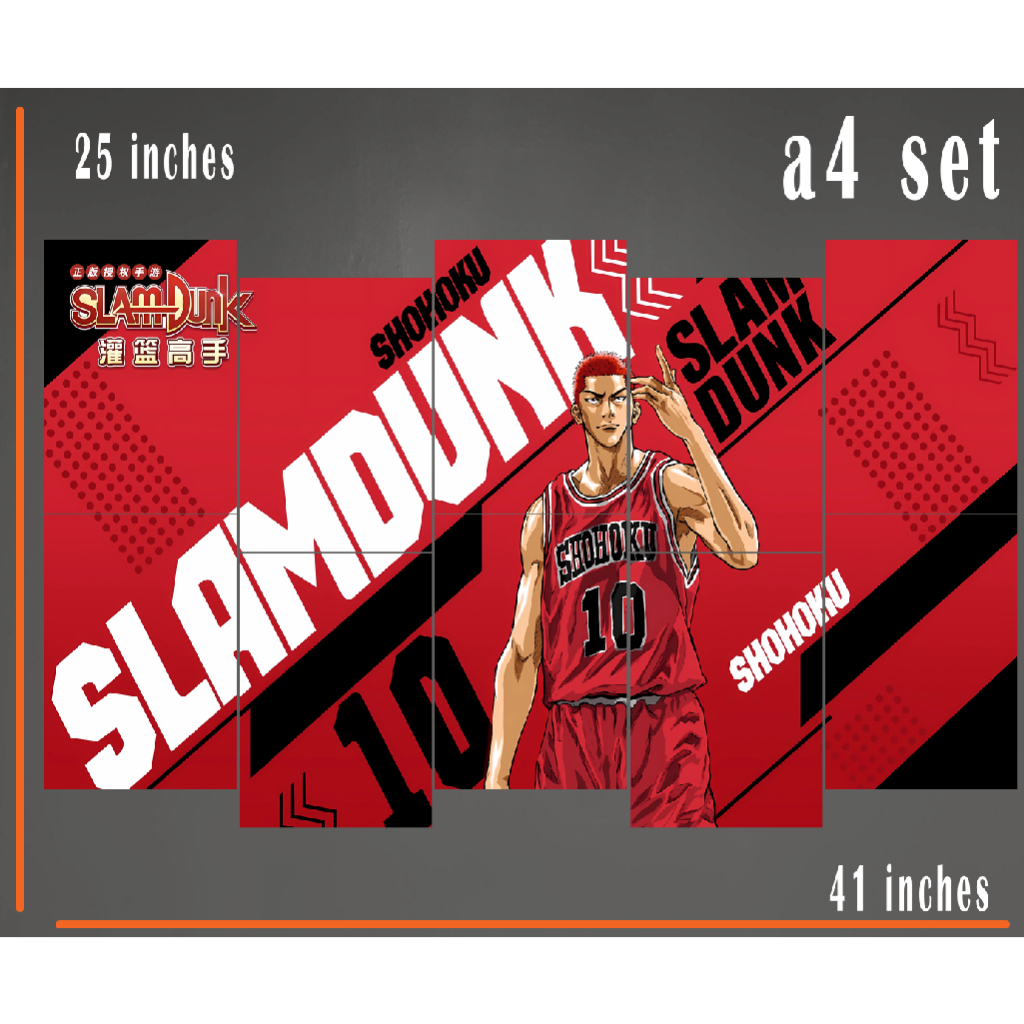 Slamdunk Puzzle Poster a4 and a3 set - Not Sticker | Shopee Philippines