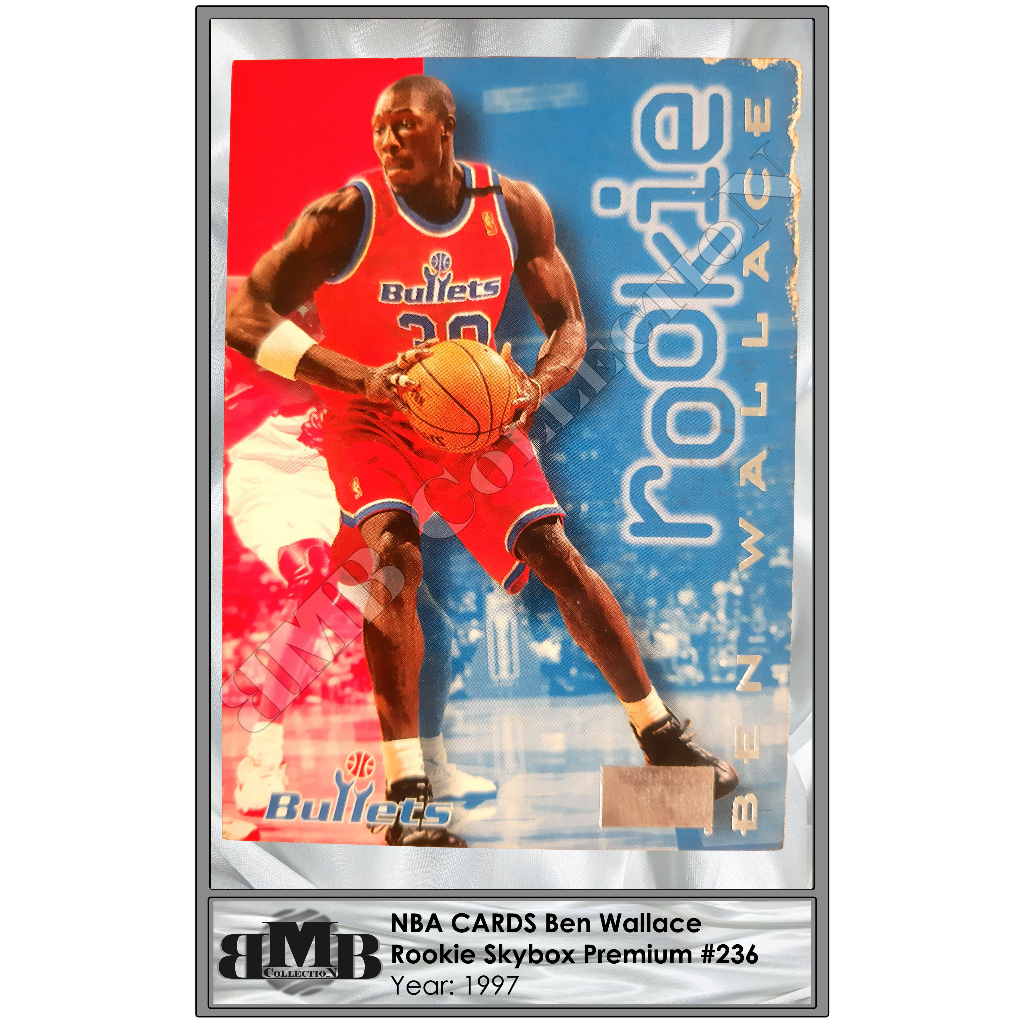 NBA Cards Ben Wallace Rookie Skybox Premium #236 (Year: 1997) | Shopee ...