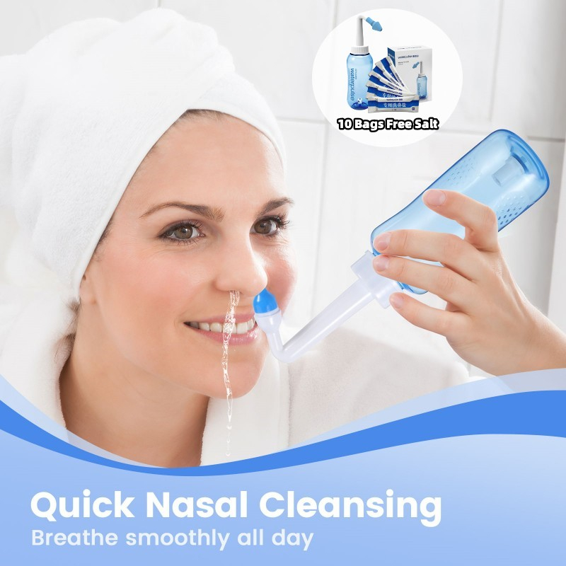 Adults Children Nasal Wash Cleaner Nose Protector Nasal Wash Salt Sinus ...