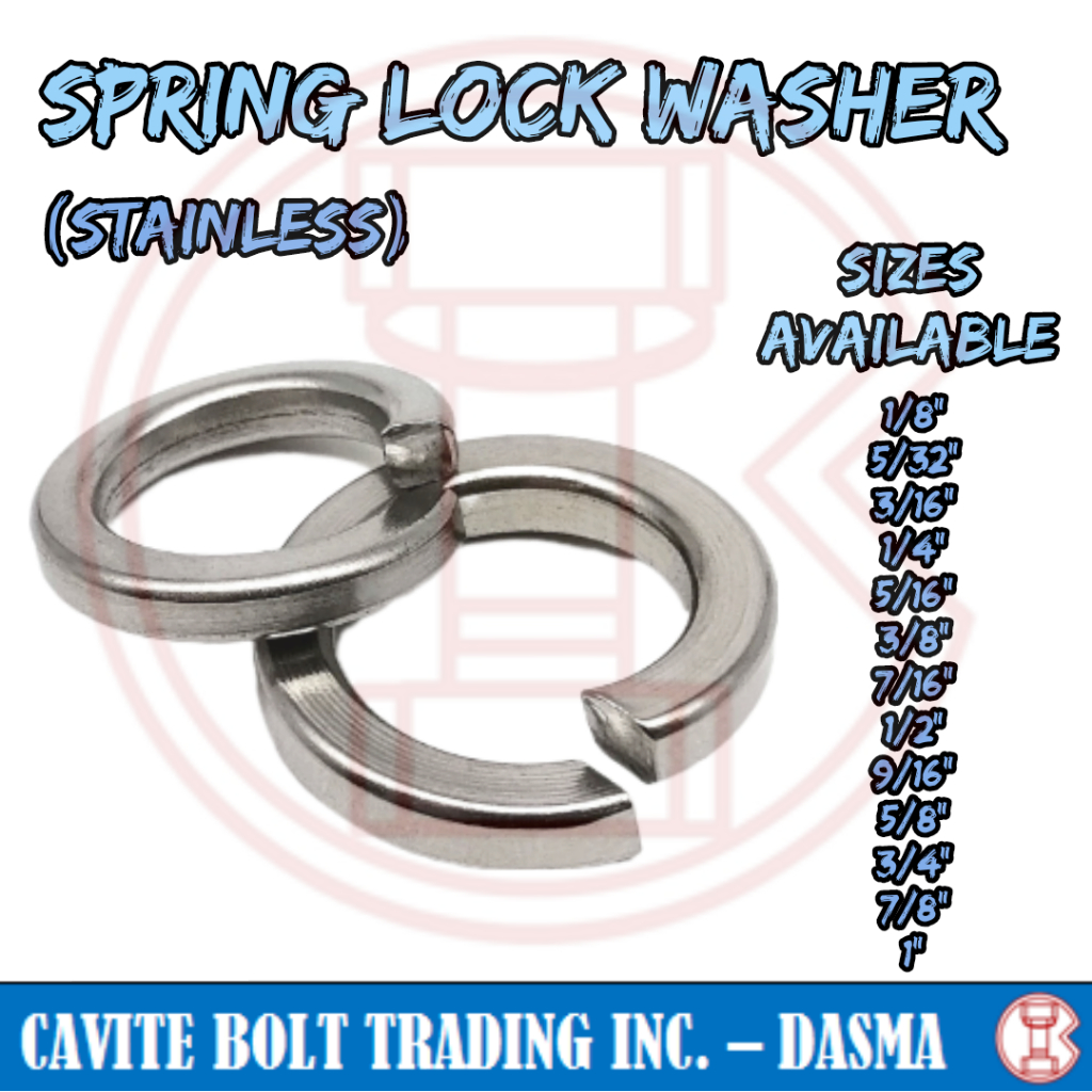 SPRING LOCK WASHER (STAINLESS) | Shopee Philippines