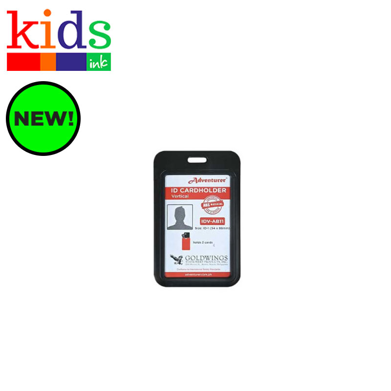 Adventurer ID Protector Vertical Holds 2 Cards Black | Shopee Philippines