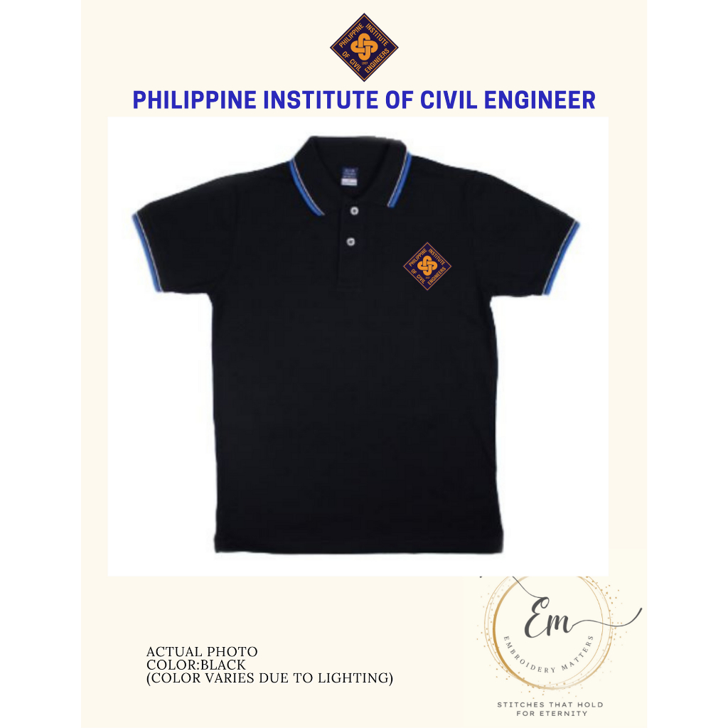 Pice Civil Engineer Polo Shirt Blue Corner Field Polo | Shopee Philippines