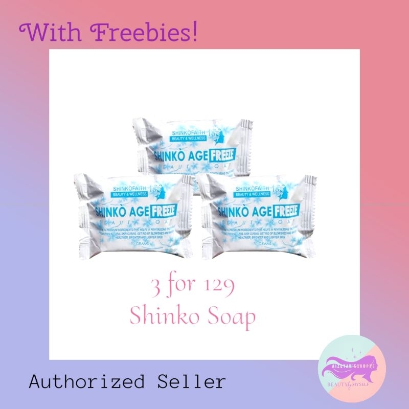 (3 for 129)SHINKO AGE FREEZE BEAUTY SOAP 70g | Shopee Philippines