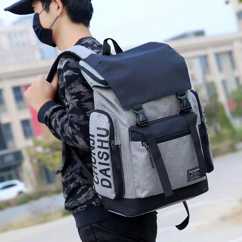 WSAR Men's Backpack Casual Travel Backpack School Teenage Boys High ...
