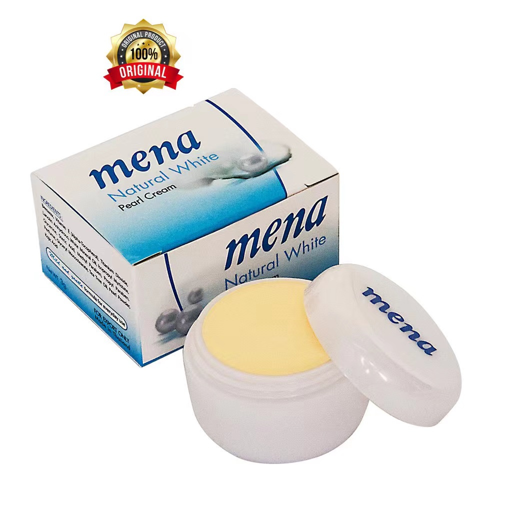 Mena Natural White Pearl Cream 3g (Blue) | Shopee Philippines