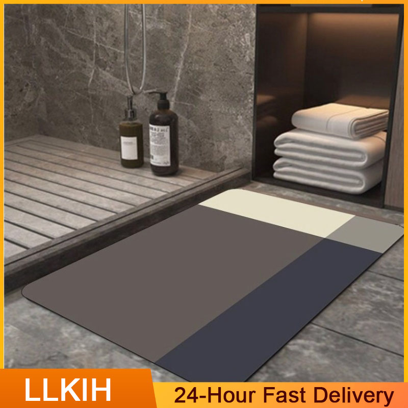【Fast Delivery】Thick Quality Doormat Bathroom Bedroom Floor Shower Rug ...