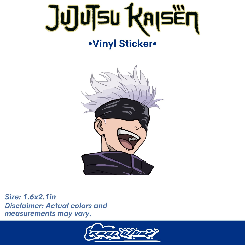 Jujutsu Kaisen Sticker Anime Vinyl Peeker Stickers Goju Sticker ...