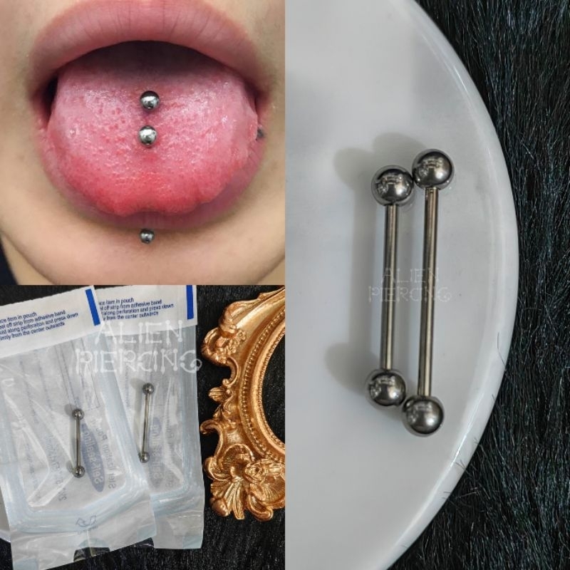 𝗚23 𝗧𝗶𝘁𝗮𝗻𝗶𝘂𝗺 𝗧𝗼𝗻𝗴𝘂𝗲 𝗗𝗶𝗺𝗽𝗹𝗲 𝗕𝗮𝗿𝗯𝗲𝗹𝗹 𝗣𝗶𝗲𝗿𝗰𝗶𝗻𝗴 | Shopee Philippines