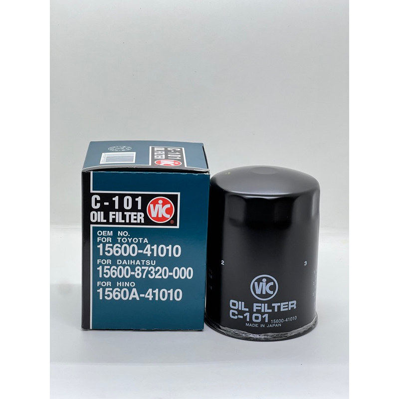 VIC OIL FILTER FOR TOYOTA 2L, 3L REVO HIACE RANGER EVEREST Gen3 TREKKER 2.5 C-101 | Shopee ...