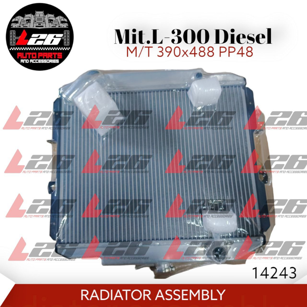 14243 Mitsubishi L-300 Diesel Radiator Assembly M/T PP48 3ROWS MB ...
