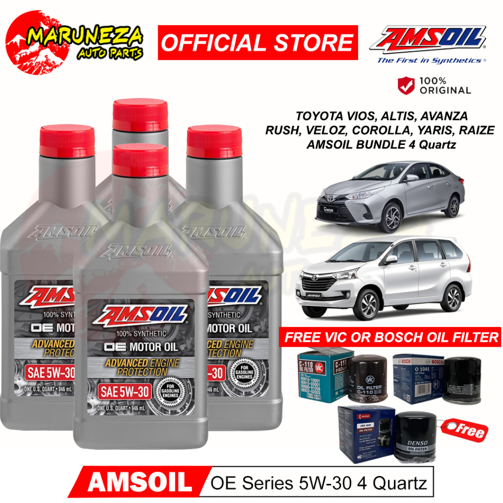AMSOIL OE Series (4 Quartz) Toyota Vios/Avanza/Veloz/Rush/Yaris/Altis ...