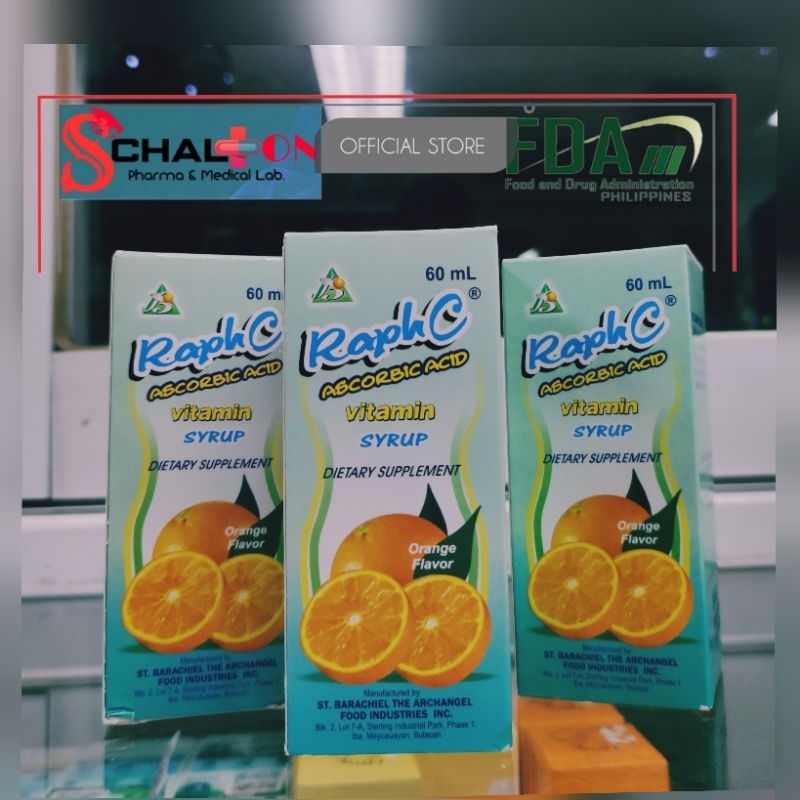 Raph C (ascorbic acid vitamin)syrup60ml | Shopee Philippines