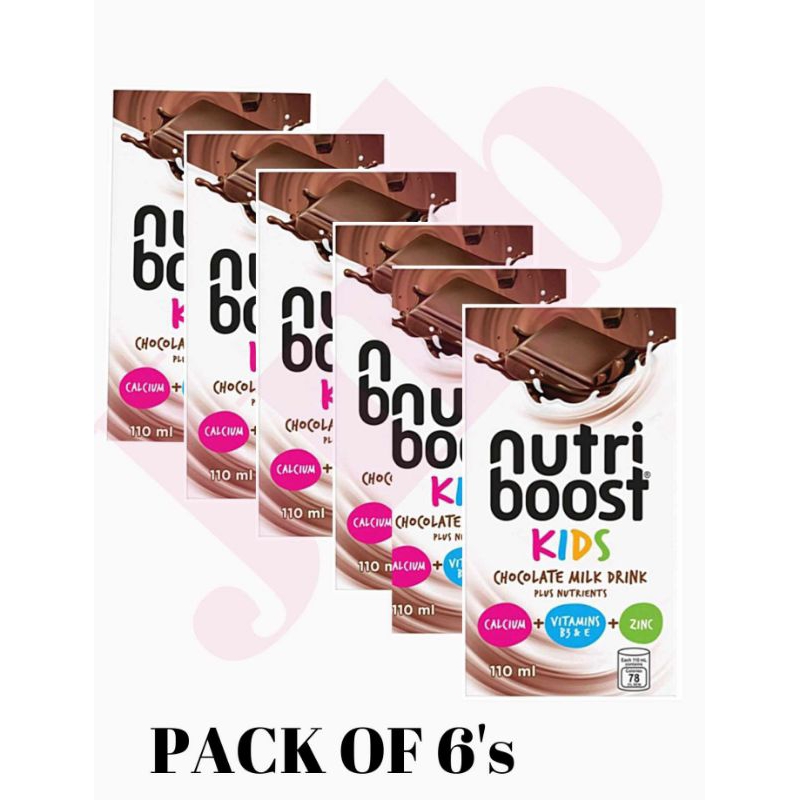 Nutriboost Chocolate Milk Drink--110ML x 6's | Shopee Philippines