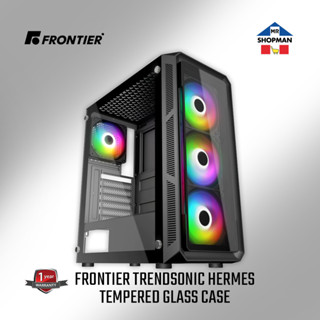 Frontier Trendsonic Hermes w/ 4 Rgb Fans Tempered Glass Panel ATX PC ...