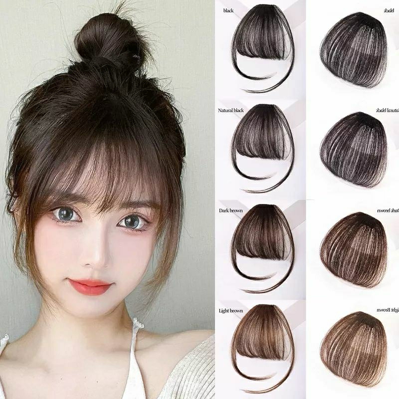 3D fake air bangs thin air bangs fake bangs ladies realistic bangs ...