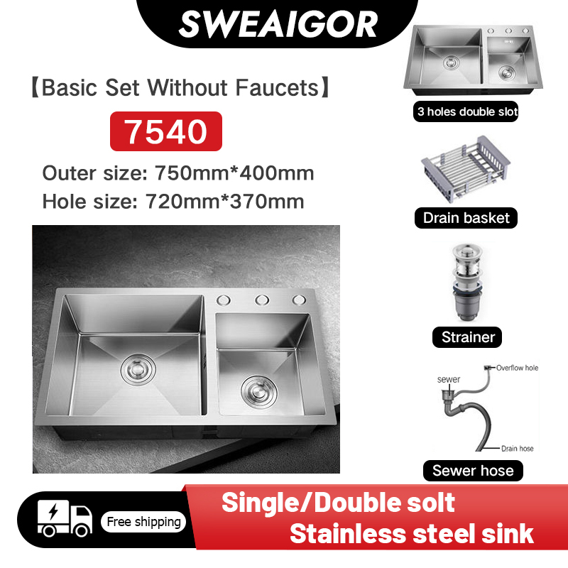 Swg 304 Stainless For Kitchen Heavy Duty,Stainless Sink,Thickened ...